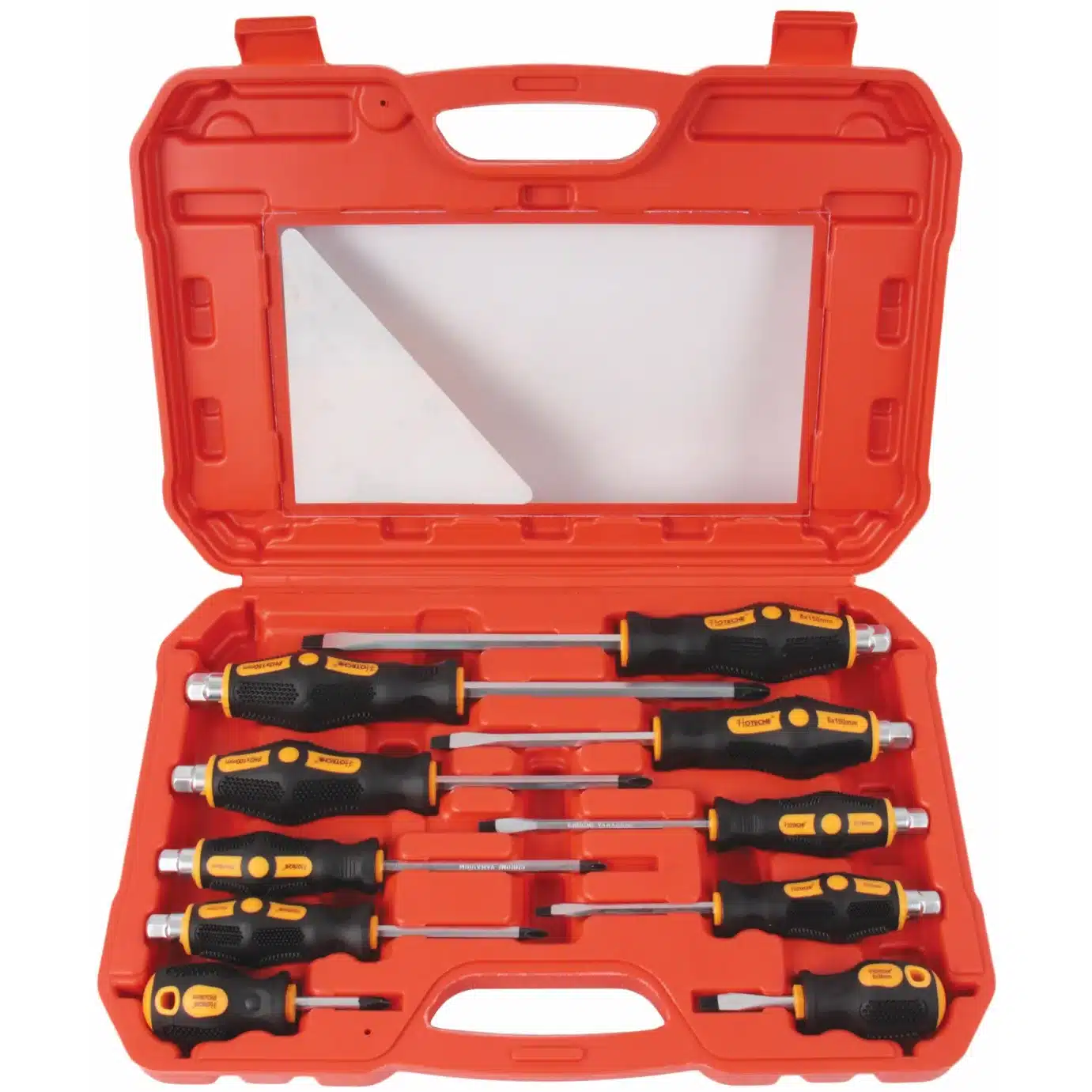 Hoteche 10 Piece Go-Through Screwdriver Set in Plastic Case - Lekr.co.za