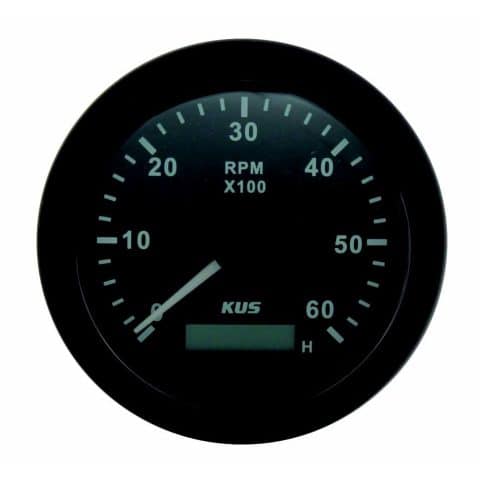 Kus Marine Tachometer with Digital Hour Meter - 85 millimetre Diameter ...