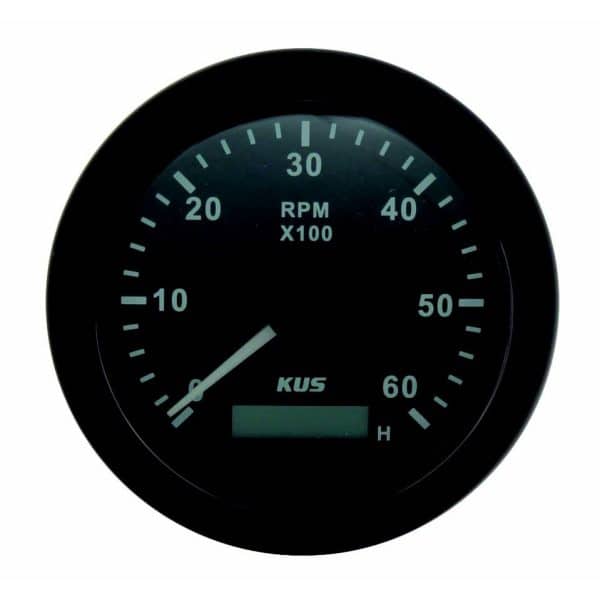 Kus Marine Tachometer with Digital Hour Meter – 85 millimetre Diameter ...