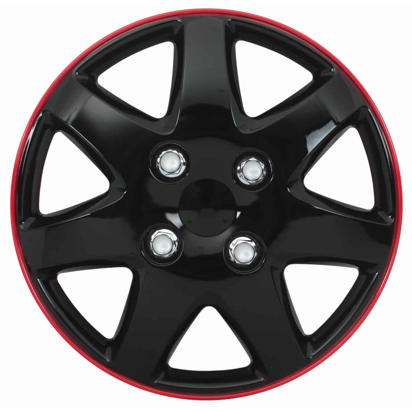 Set of Four Ice Black and Red Rim13 Inch Wheel Cover | Lekr.co.za
