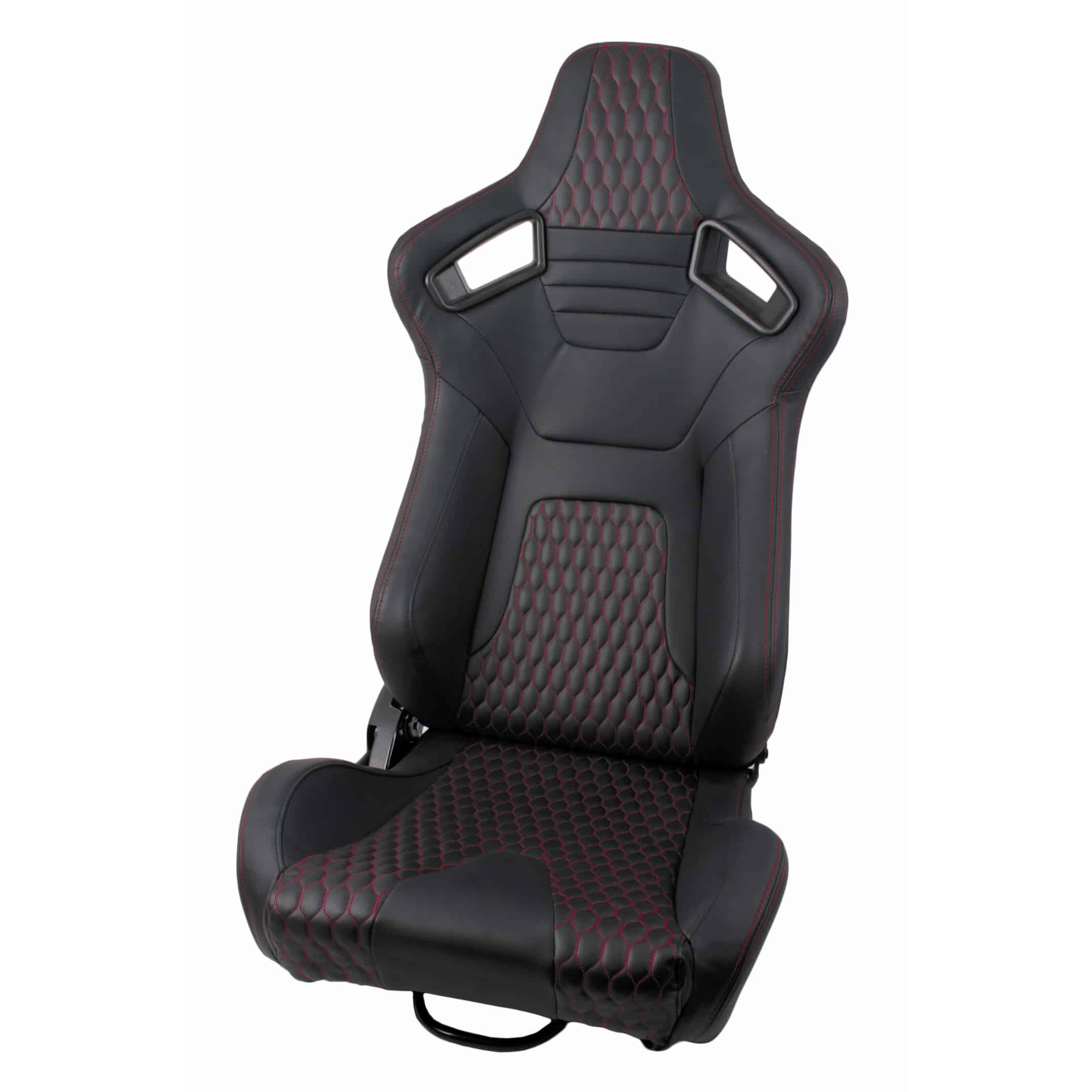 Set of two Type-R Reclining Racing Seats – Black and Red | Lekr.co.za