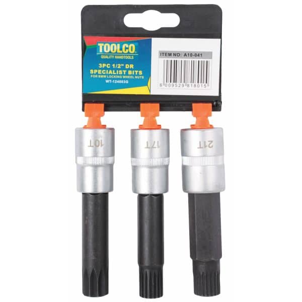 Toolco BMW Locking Wheel Nut Spline Socket Set | Lekr.co.za