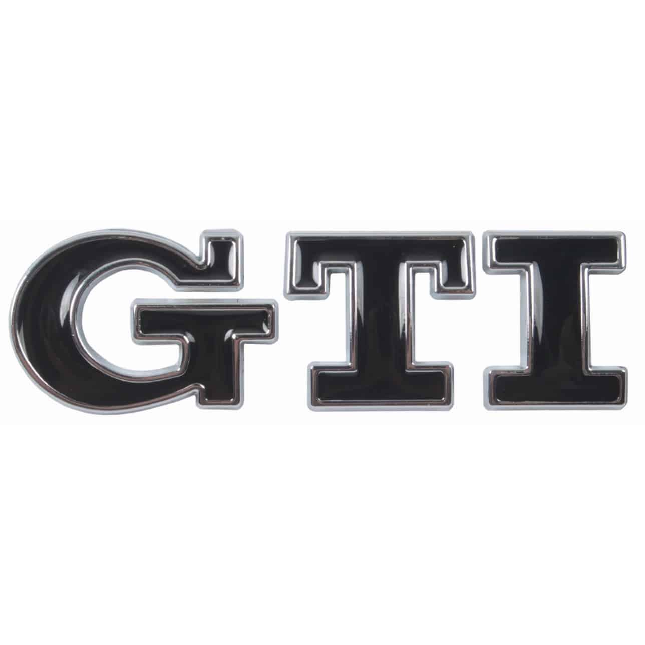 Black with Chrome Edging GTI Body Decal / Sticker | Lekr.co.za
