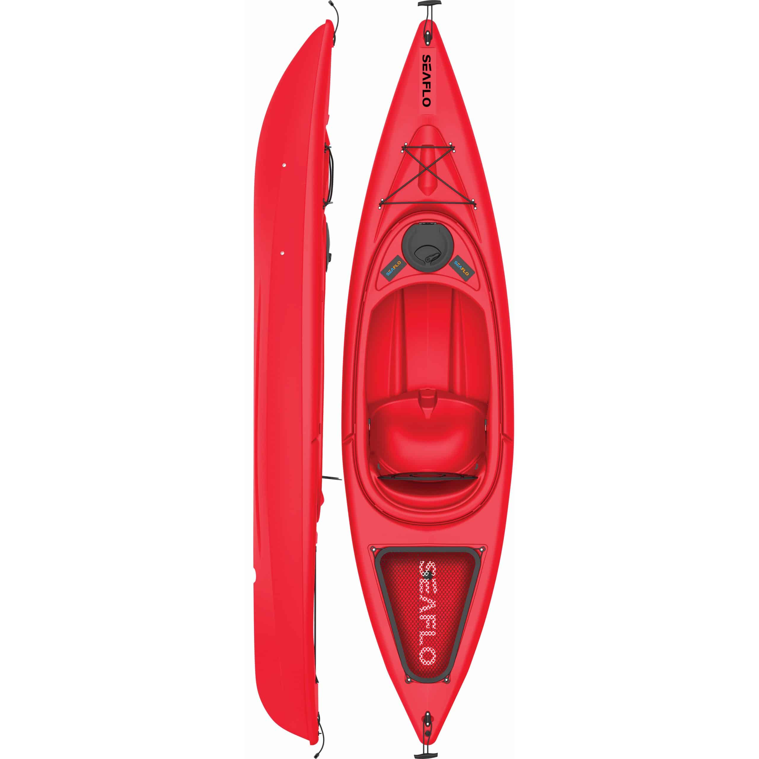 Seaflo Red 127 kilogram Capacity Sit In Kayak with Oars | Lekr.co.za