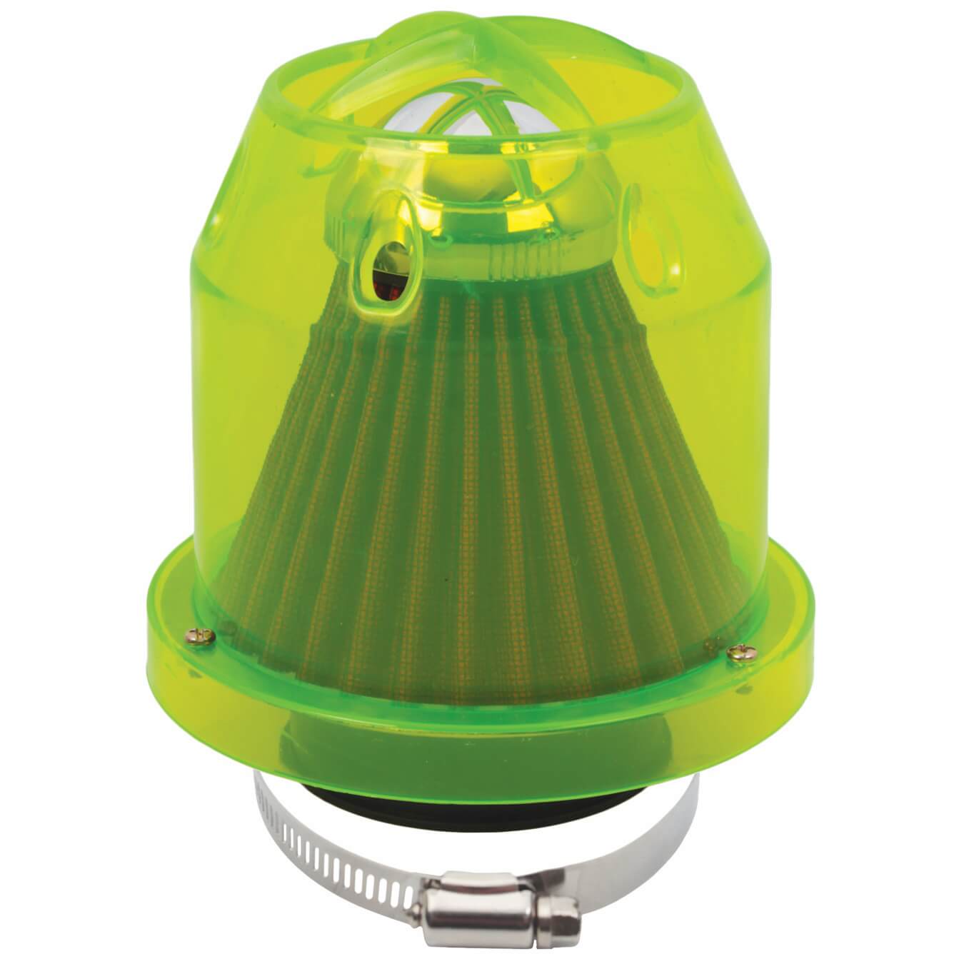 Green 76 millimetre Inlet Air Filter with Transparent Plastic Cover ...
