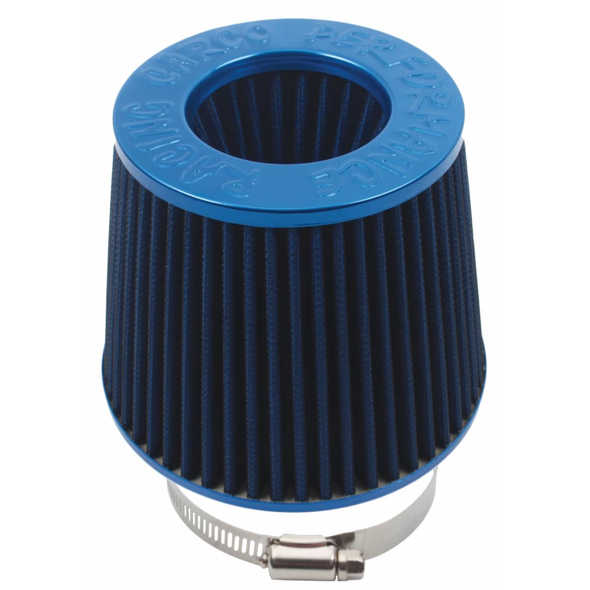 Blue 63 millimetre Inlet Standard Open Top Cone Air Filter - Lekr.co.za