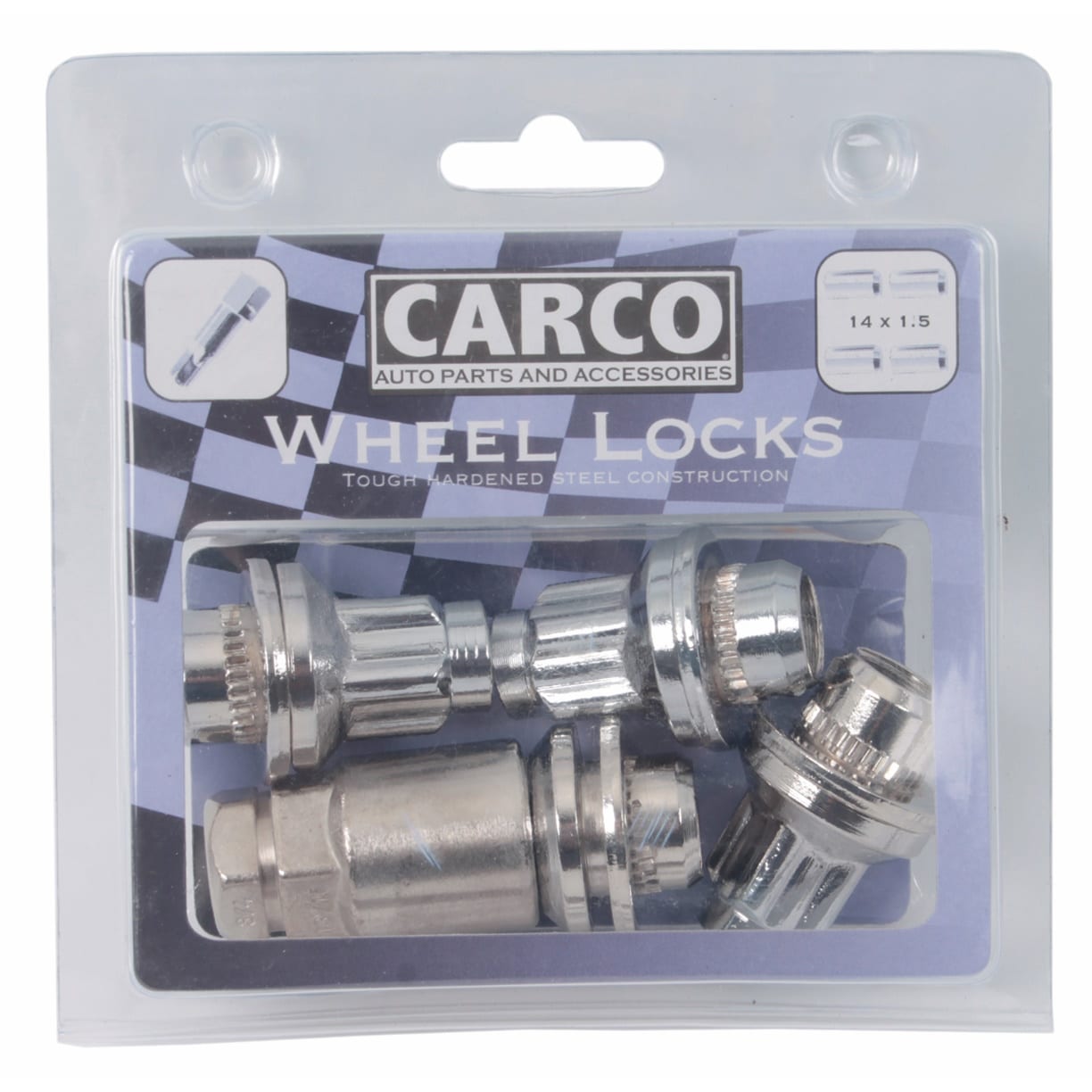 Countersunk 14 x 1.5 millimetre Carco Locking Wheel Nut Set | Lekr.co.za