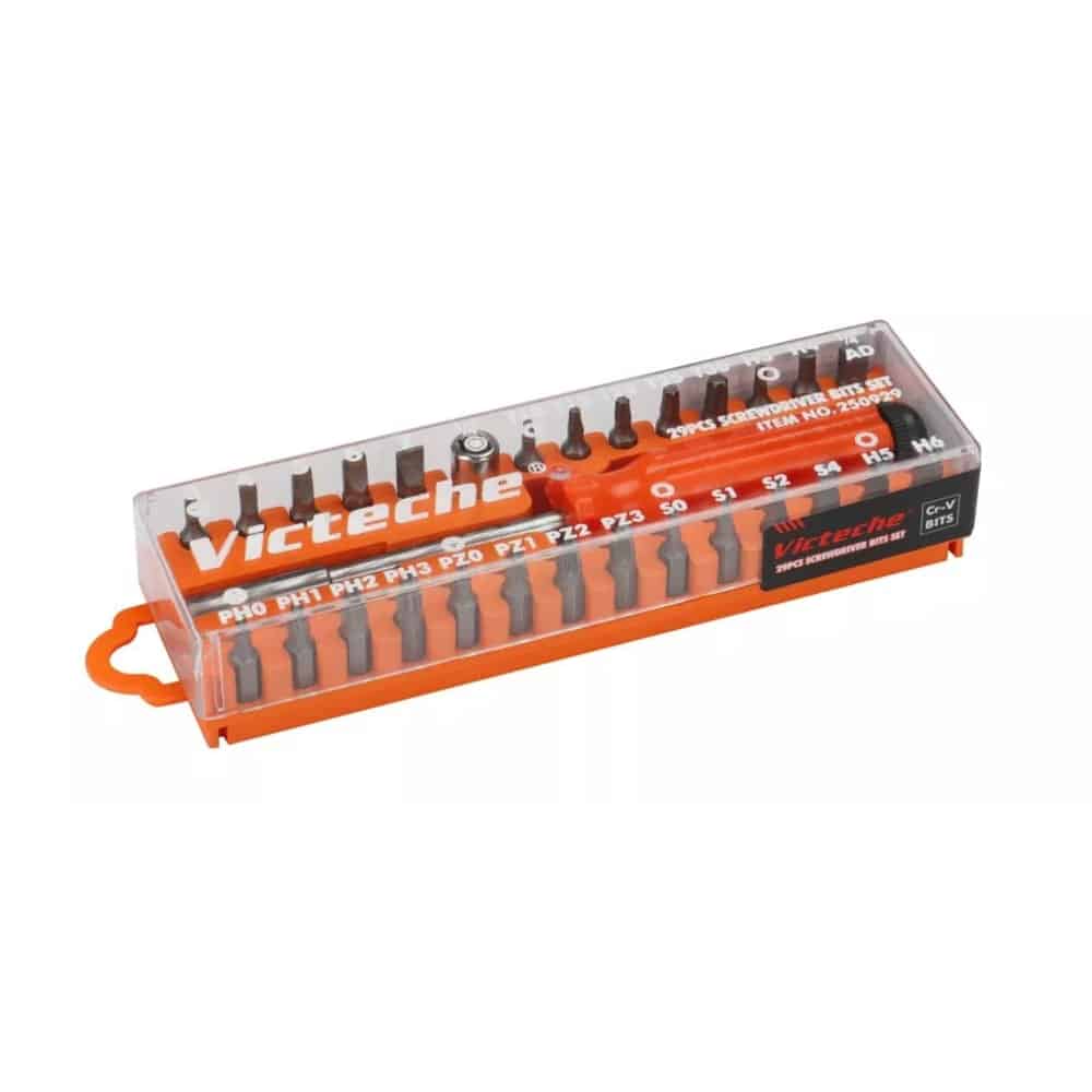 Victeche 29-Piece Screwdriver Bits Set with Ratchet Screwdriver | Lekr ...