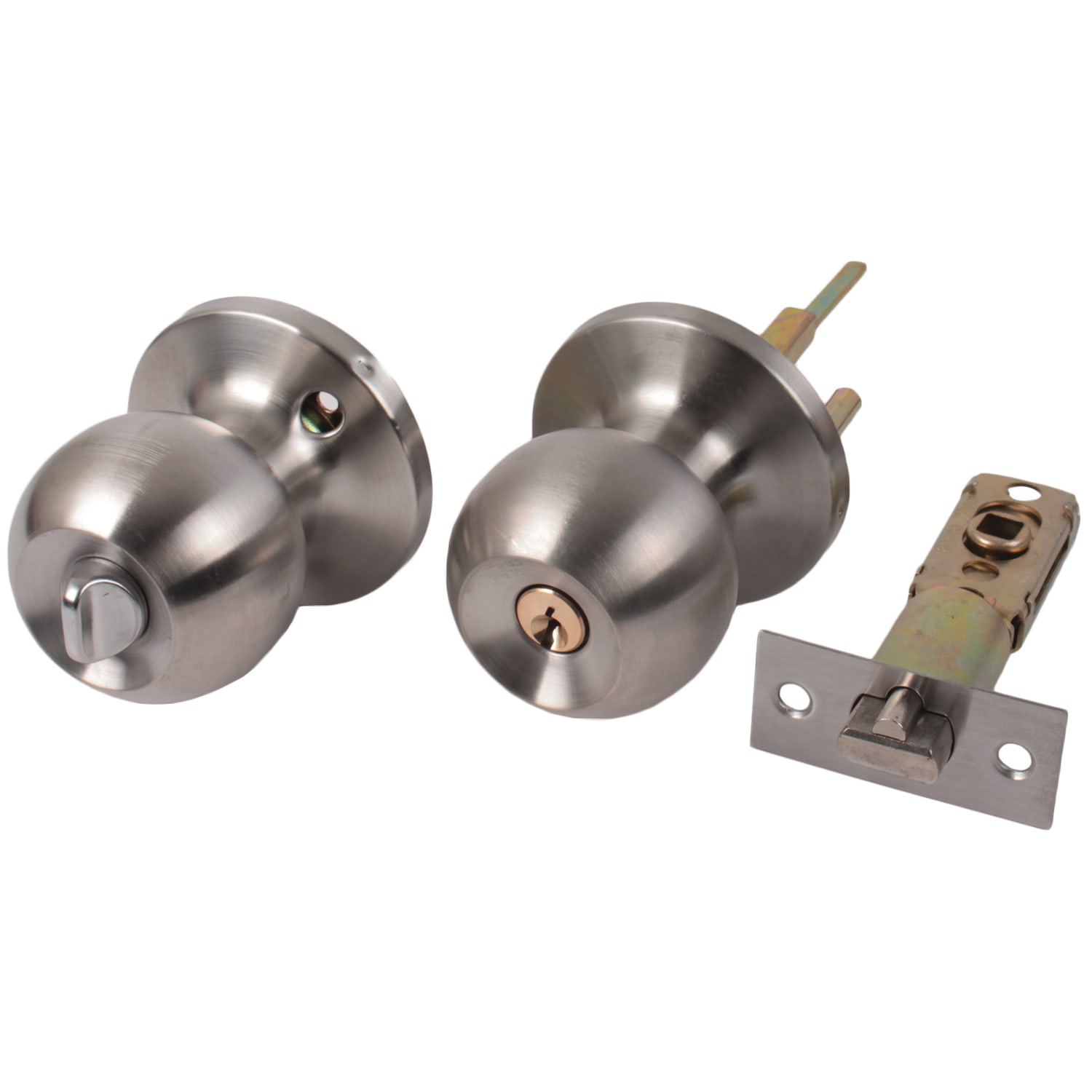 Hoteche Stainless Steel Cylindrical Door Knob Set | Lekr.co.za